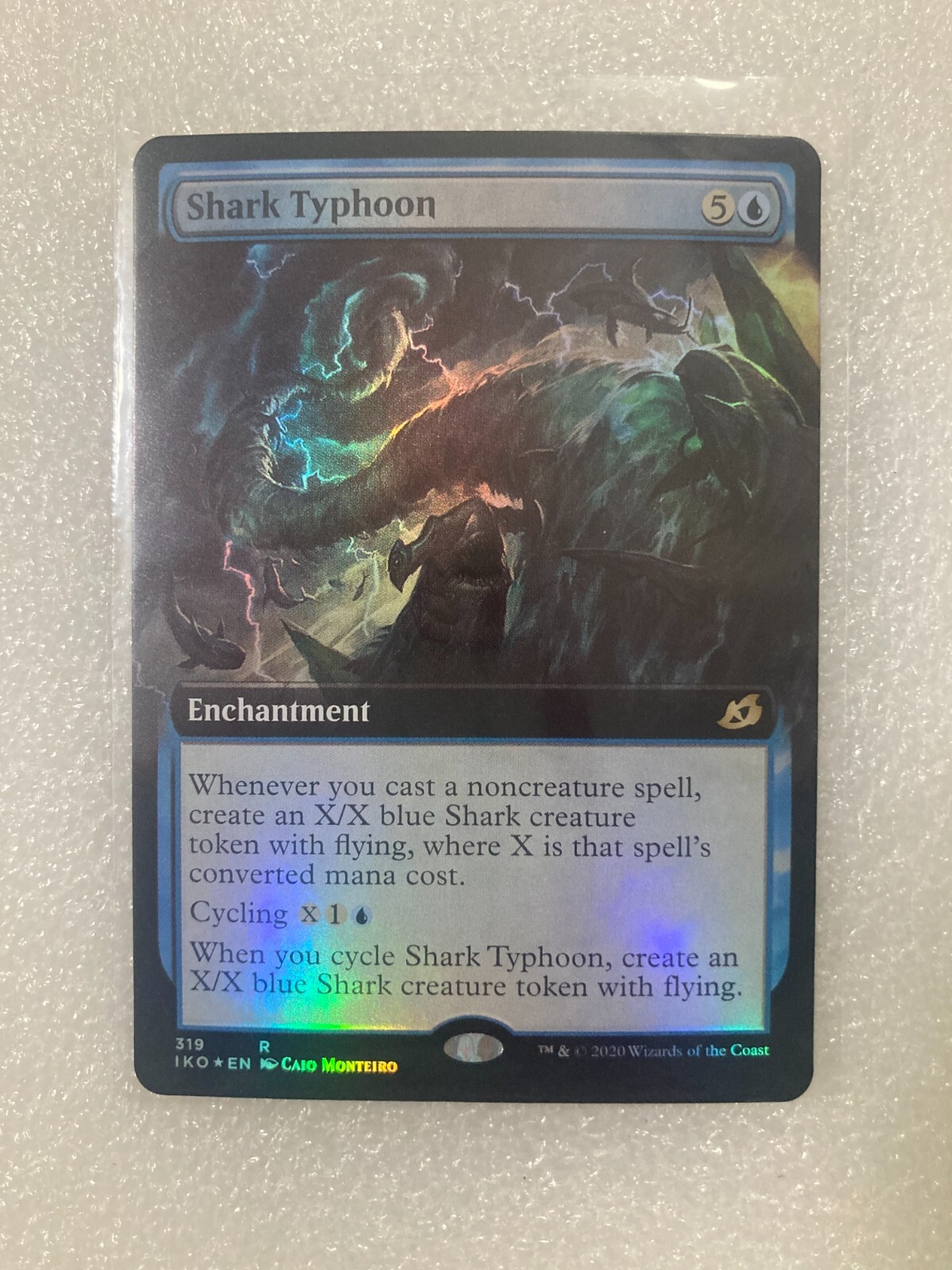 Magic 2020 MTG IKO 319 FOIL Shark Typhoon Ikoria: Lair of Behemoths ...