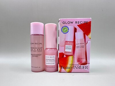 GLOW RECIPE BEAUTY INSIDE SET WATERMELON GLOW TONER25ML+DEW DROP 15ML ...