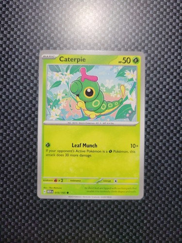 Pokémon TCG Scarlet & Violet 151 English Caterpie 10/165 Regular Common ...