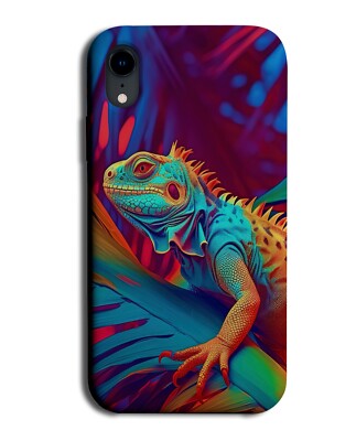 Colourful Iguana Phone Case Cover Iguanas Lizard Lizards Reptile ...