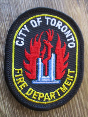 NEW Fire Department Embroidered Patch City Of Toronto, Ontario, Canada ...