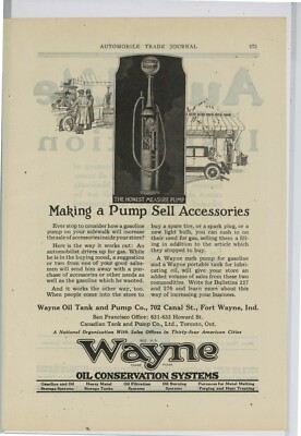 1921 Wayne Oil Tank & Pump Co. Ad: Honest Measure Visible Gas Pump. Ft ...