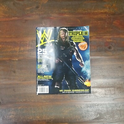 WWE Wrestling Magazine September 2007 Triple H WWF | eBay