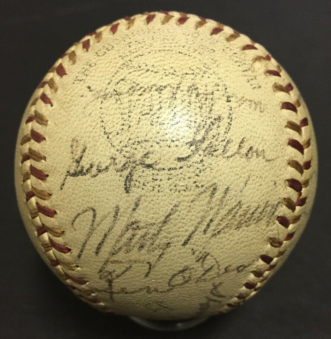 1943 Cardinals Team Signed NL Ford Frick Baseball 19 auto Stan Musial ...
