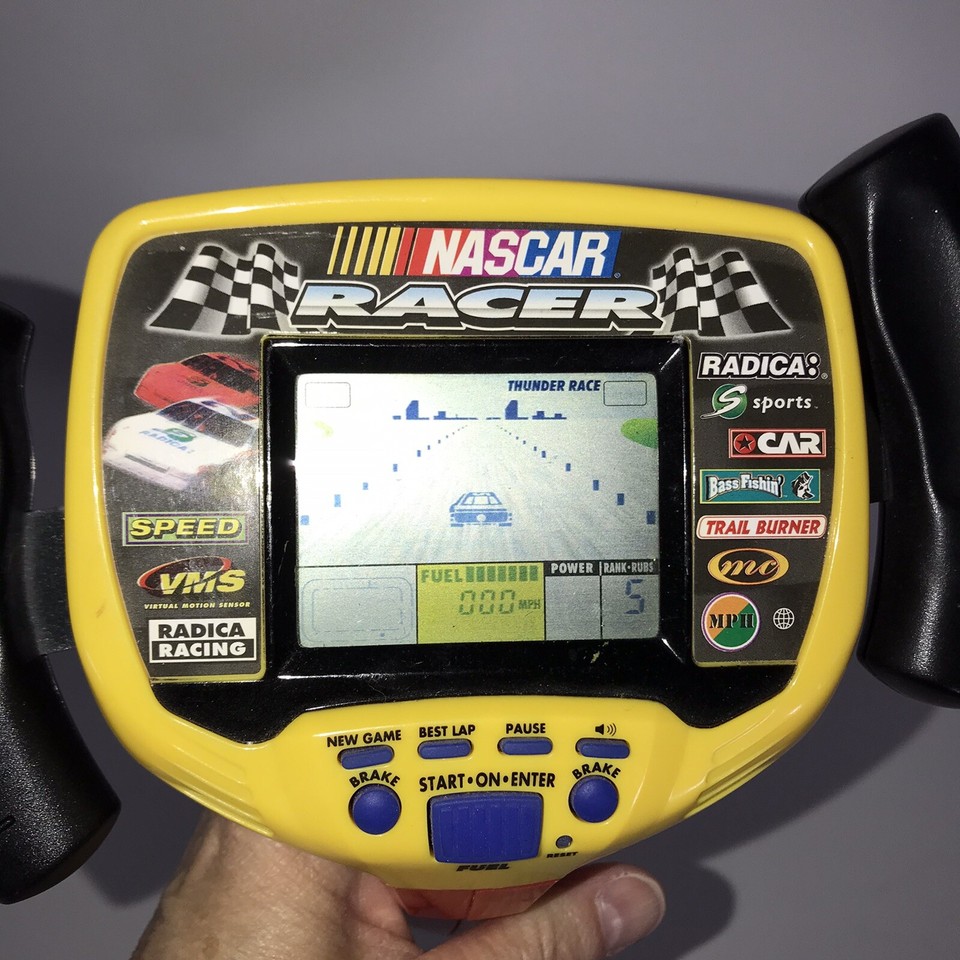 NASCAR Racer Handheld Video Game Vintage Radica Tested Works 1998 ...