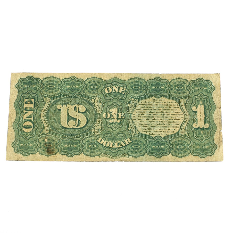 1869 $1 Rainbow Note United States Treasury Note Legal Tender No ...