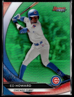 2020 Bowman's Best Top Prospects Green Ed Howard /99 Chicago Cubs #TP ...