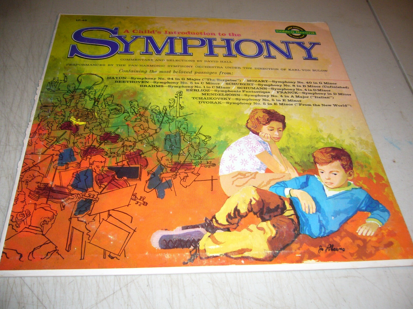 KARL VON BULOW CHILD'S INTRODUCTION TO THE SYMPHONY LP EX Golden LP-63 ...