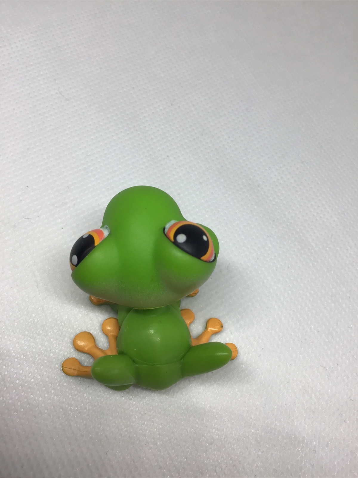 Littlest Pet Shop LPS #264 Green Tree Frog With Yellow Fingers Red ...