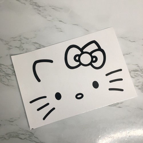 Hello Kitty Face Bow Car Window Laptop Vinyl Decal Sticker | eBay