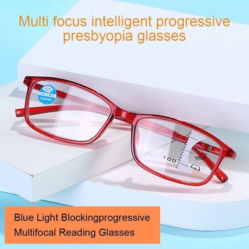 Progressive Multifocal Anti-Blue Light Ultra Light Glasses Reading ...