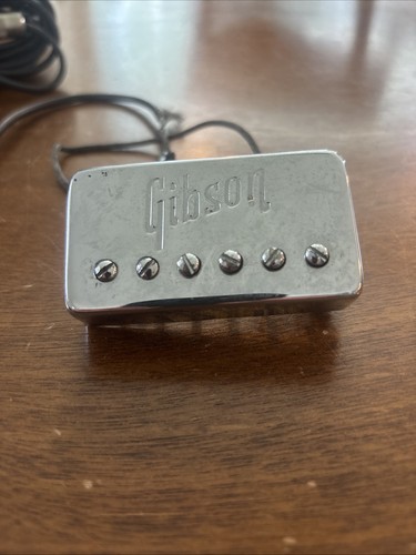 1970s Gibson Patent Sticker Embossed Humbucker Pickup Chrome | eBay