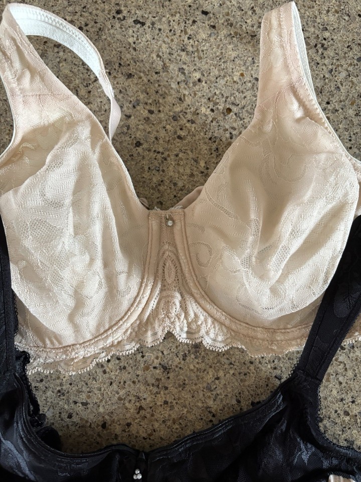 Lot of 3 Minimizer Bra Bras 36 D 36D Bundle Wacoal Bali Lilyette ...