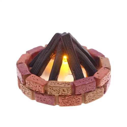 LED Miniature Campfire Light Campfire Night Light Realistic Resin | eBay UK