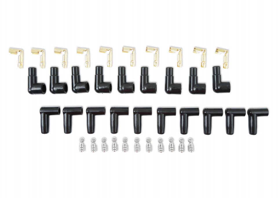 ACCEL 4041B Spark Plug Wire Set- 8mm - Blue Wire with Blue 90 Degree ...