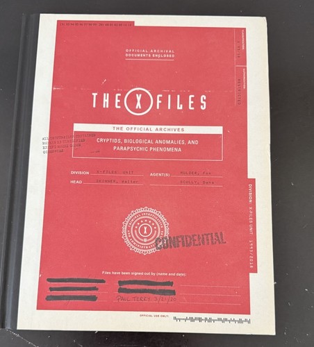 The X-Files Official Archives Paul Terry Hardcover Cryptids Paranormal ...
