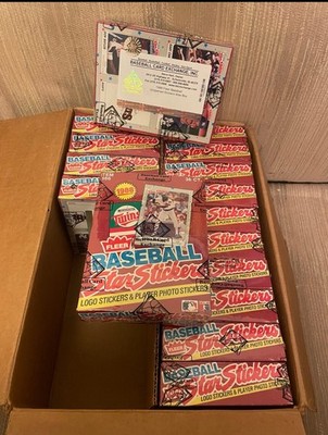 Baseball 1988 Fleer Star Stickers Unopened Wax Box Lot of 2 Boxes BBCE ...