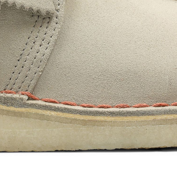 NEW Clarks Originals Desert Trek Sand Suede Orange Stitch "BANK ROBBER ...