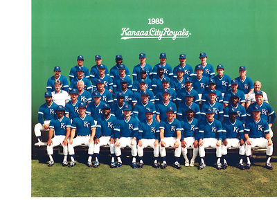 1985 KANSAS CITY ROYALS 8X10 TEAM PHOTO WORLD SERIES CHAMPIONS MISSOURI ...
