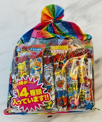 Japanese popular snack UMAIBO 14 all different flavors.and Takoyaki ...