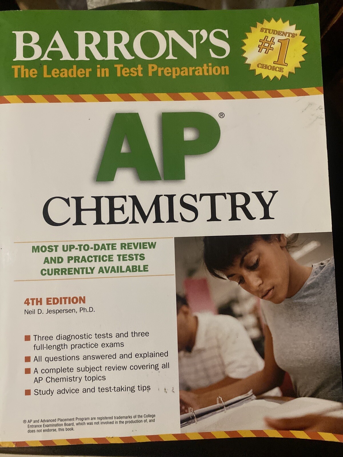 Barron's AP Chemistry by Neil Jespersen (2007, Perfect) for sale online ...