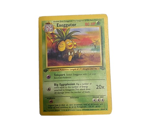 Rare 1999 First Edition Pokemon Card - Exeggutor 35/64 (Illus. Kagemaru ...