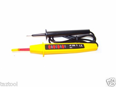 4 in 1 AC DC Electric Voltage Tester Test Outlets Switches Fuses and ...