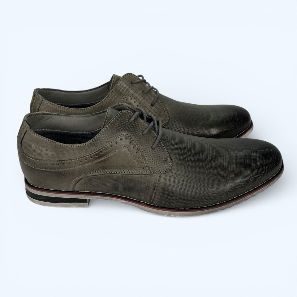 Alpine Swiss Double Diamond Men's Saffino leather Lace up Oxford Colt ...