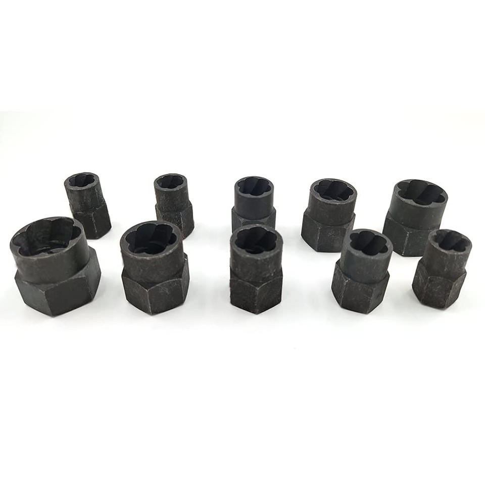 10Pcs Bolt Extractor Damaged Nut Remover Set,Broken Screw Nut Bolt ...