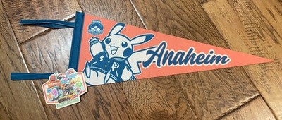 Pokemon World Championships 2025 Anaheim Pikachu Varsity Pennant Flag ...