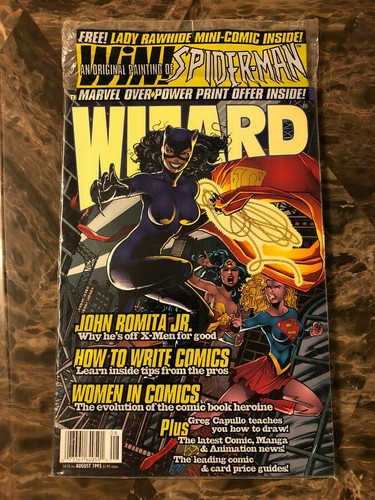 WIZARD Magazine #48 1995 SEALED STAR WARS WIDEVISION PROMO LADY RAWHIDE ...