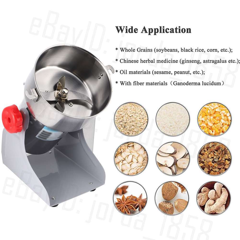 800G Electric 3200W Dry Food Grinder Machine Grains Spices Mill Cereal ...
