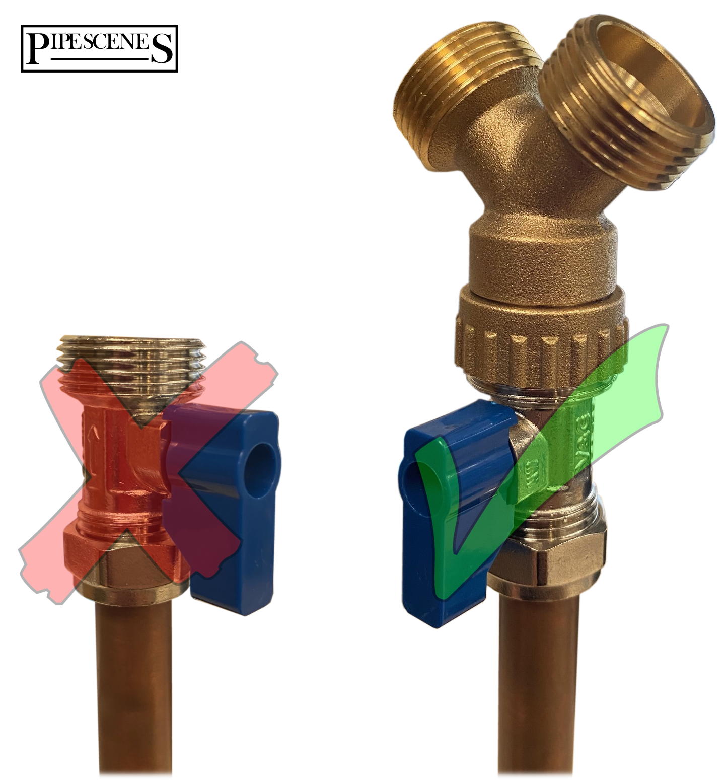 BRASS Washing Machine / Dishwasher Tap Y Dual Splitter - 3/4" BSP | eBay