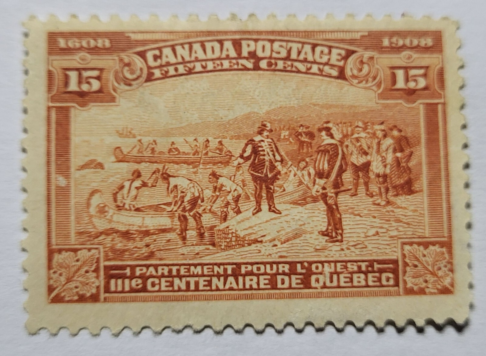 CANADA #102 III CENTENAIRE DE QUEBEC STAMP ( SOUV D4 ) | eBay