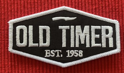 Old Timer Knives Vintage Style Retro Cap Hat Patch | eBay