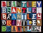 BRANTLEY Name Poster featuring photos of actual sign letters | eBay