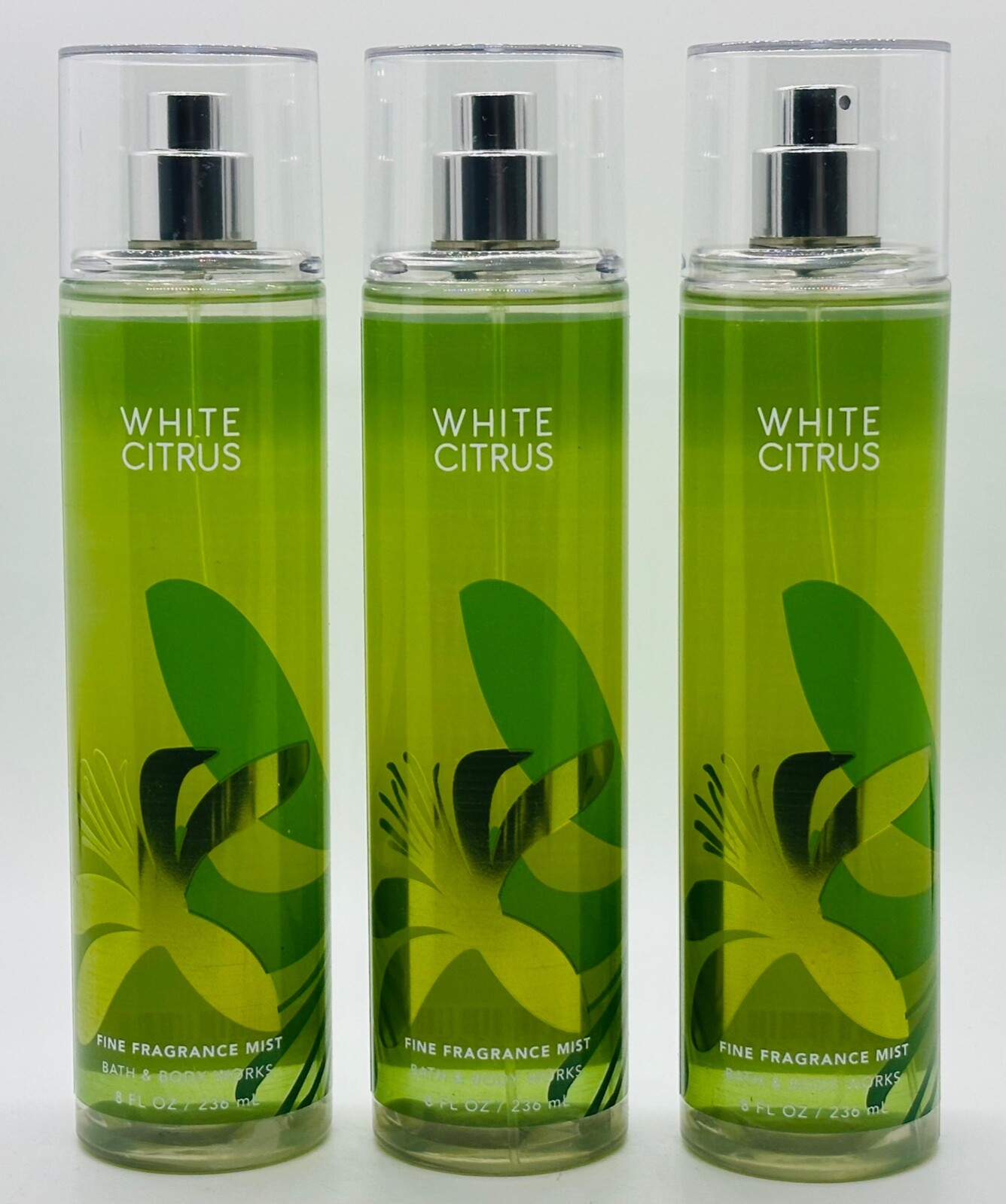 3-Pack Bath & Body Works WHITE CITRUS Fine Fragrance Mist Spray 8 fl.oz ...