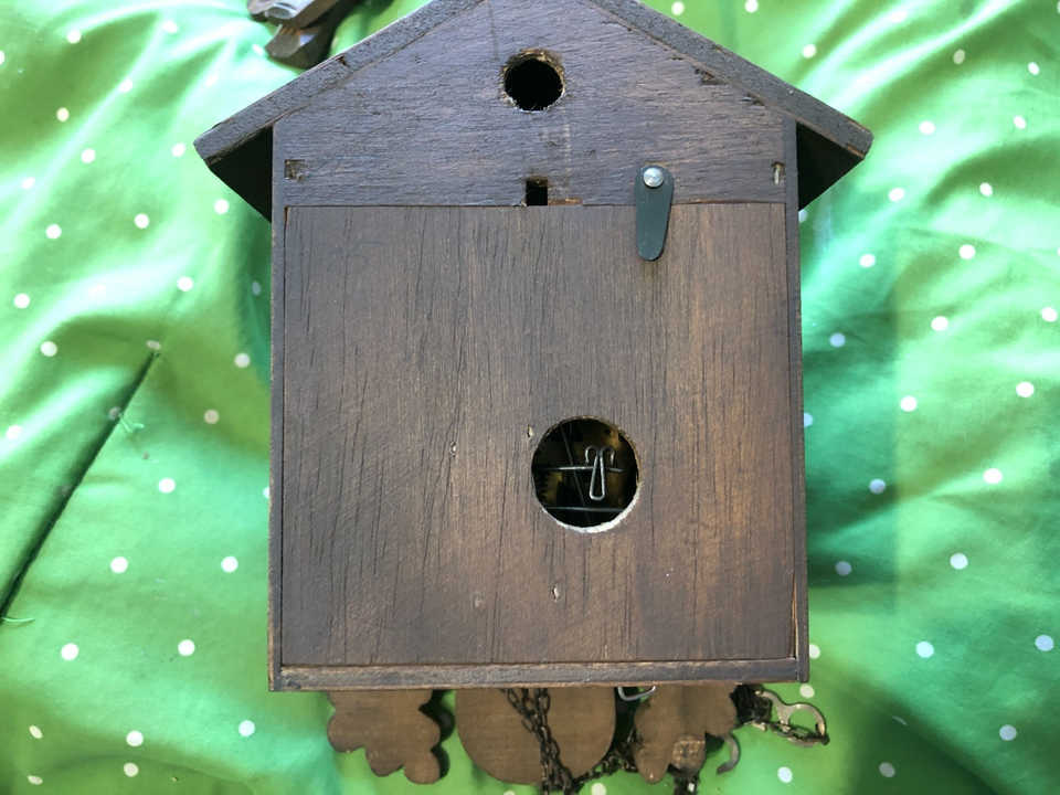 Vintage August Schwer Cuckoo clock Hunters Germany complete working VG ...