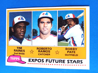 1982 TOPPS TIM RAINES BOBBY PATE ROBERTO RAMOS #479 RC ROOKIE MONTREAL ...