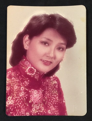 Rare 馬敏兒 明星照片 Hong Kong Chinese actress MA MAN YEE color studio photo ...