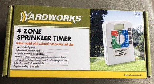 4 Zone Sprinkler Timer Yardworks Lawn Irrigation | eBay