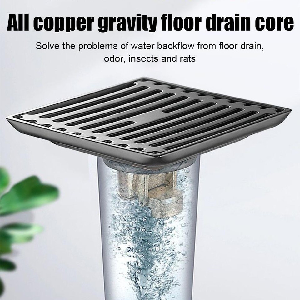 Bathroom Floor Drain Core Anti Odor Drain Cover Sewer Backflow ...