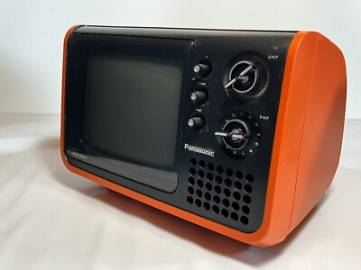 Vintage Panasonic TR-729U Retro Orange Gaming TV Solid State Black And ...