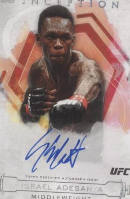 2020 Topps UFC Knockout - Inception Autographs Israel Adesanya #UIA-IA ...
