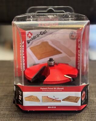 Freud 3-1/2" Diameter Raised Panel Bit with 1/2" shank 5/8" carbide 99 ...