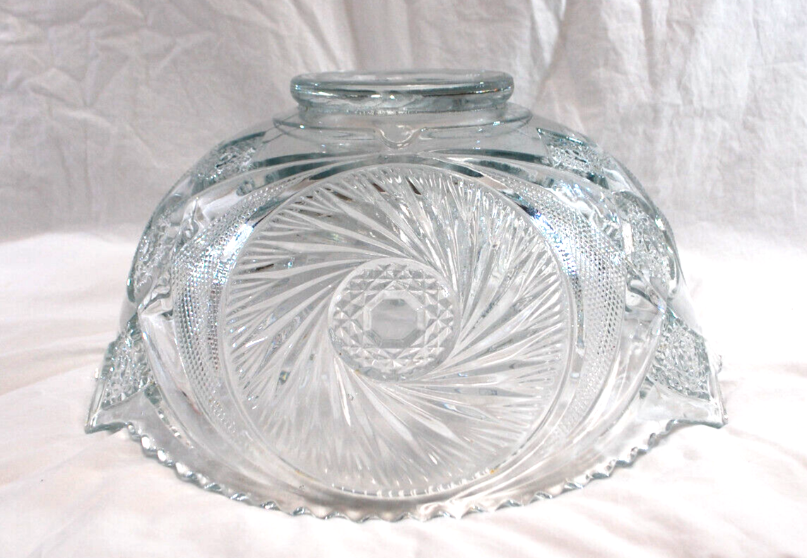 L.E. Smith Aztec Punch Bowl & Large Underplate 2-Piece Set Vintage ...