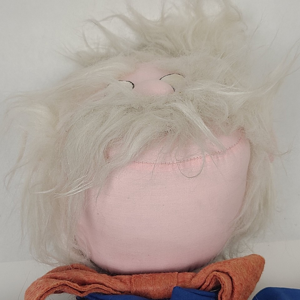 Vtg Handcrafted Geppetto Doll Plush Artisan Made Large 24" Pinocchio ...
