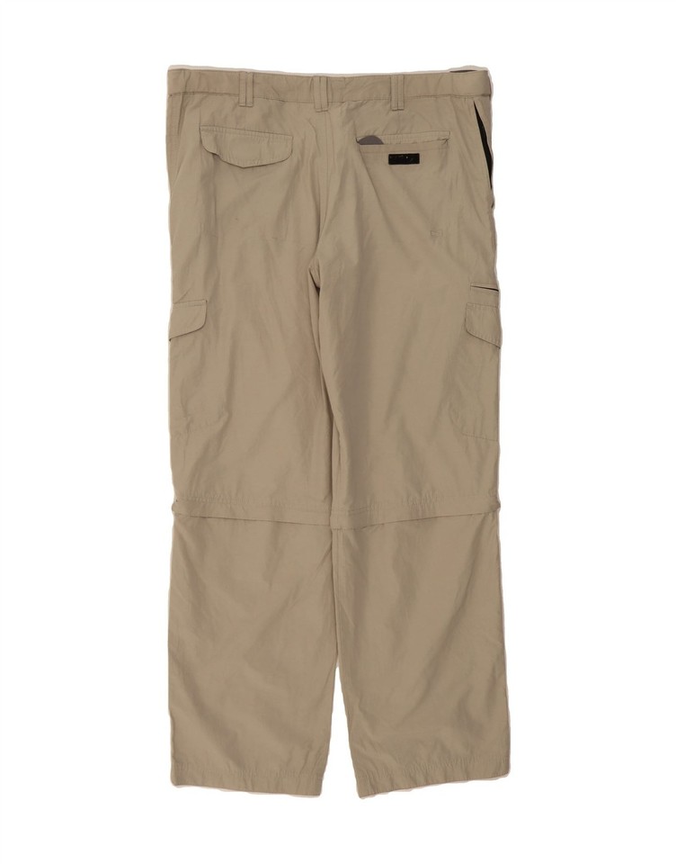 BLUE HARBOUR Mens Straight Cargo Trousers W38 L33 Beige Polyamide DT44 ...