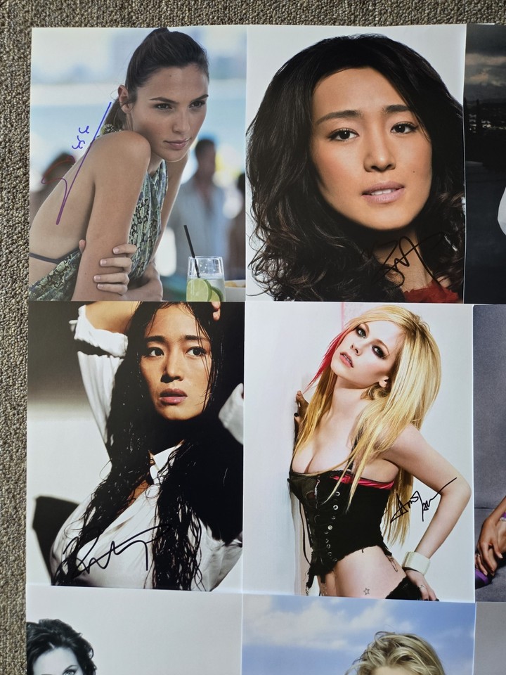 Lot Signed Autographed 8x10" Photographs Models & Actresses Collage ...