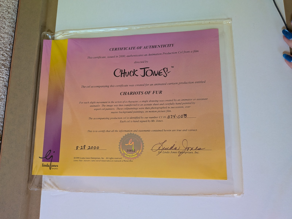 Chuck Jones Original Animation Cel - "Chariots of Fur", 1994/2000 | eBay